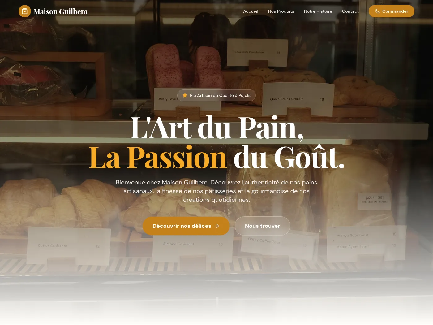 Bakery Showcase Site