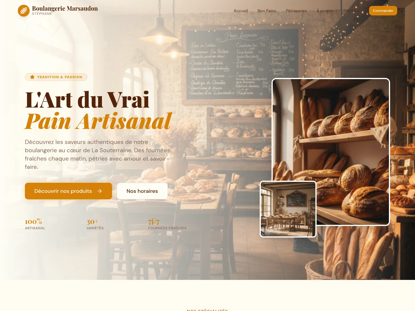 Boulangerie Web Showcase