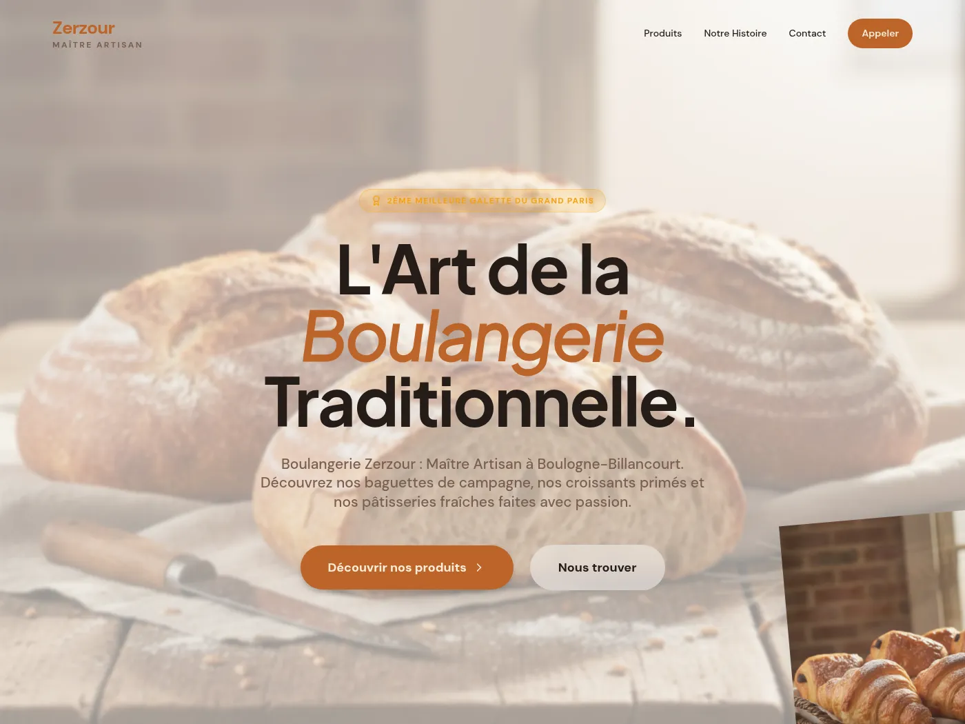 Boulangerie Charm Website