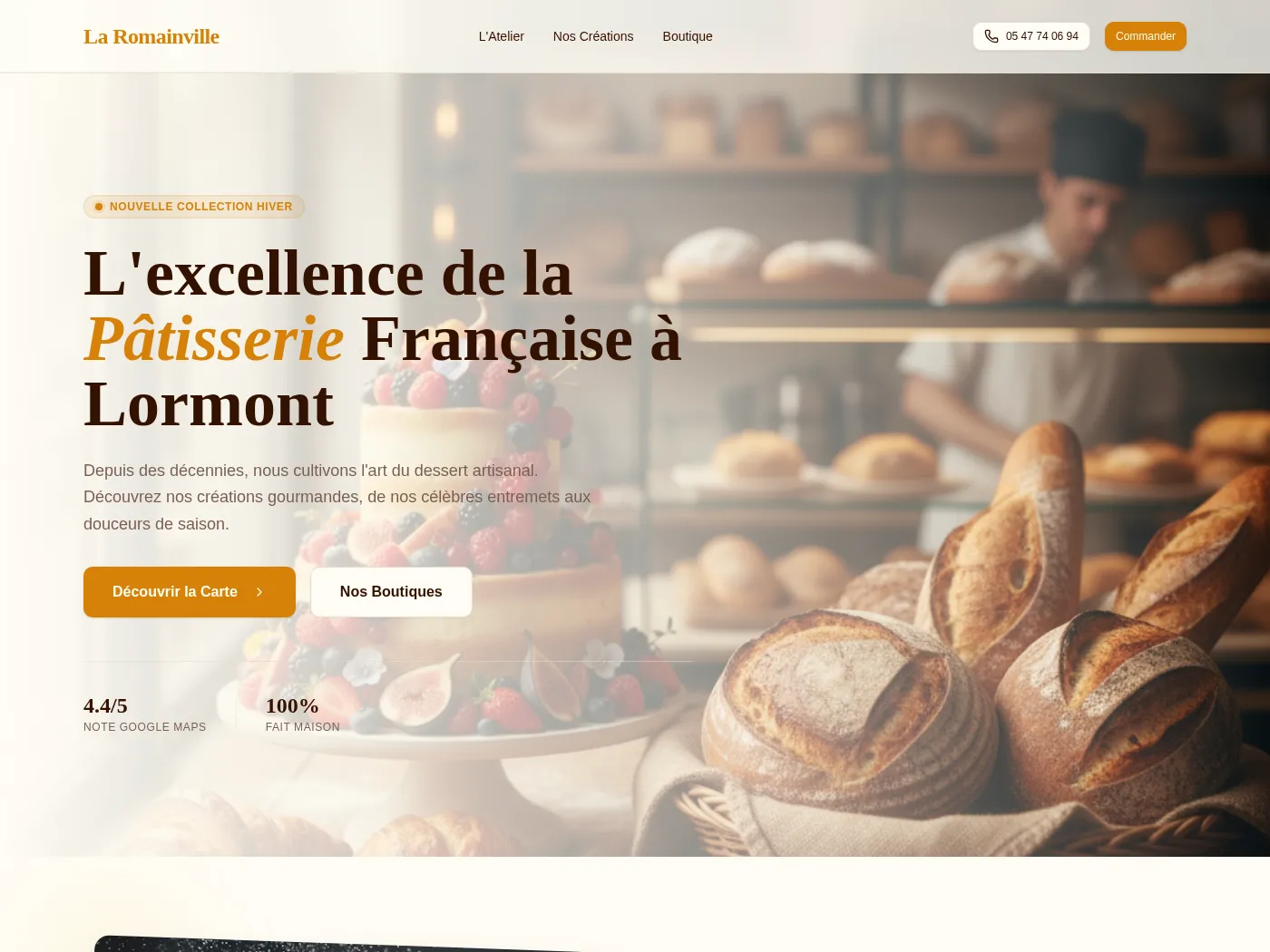 Bakery Showcase Site