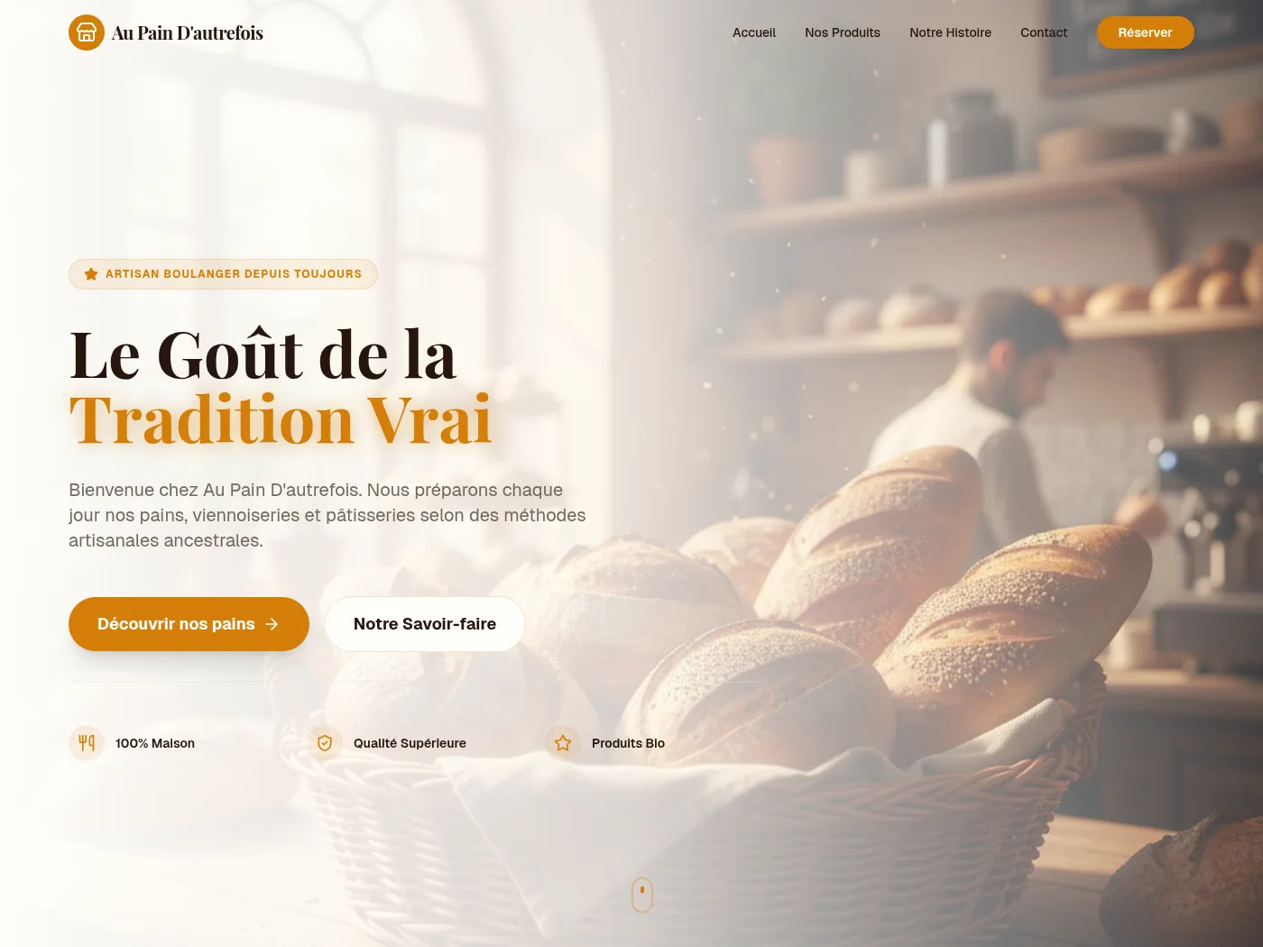 boulangerie  au pain d'autrefois
