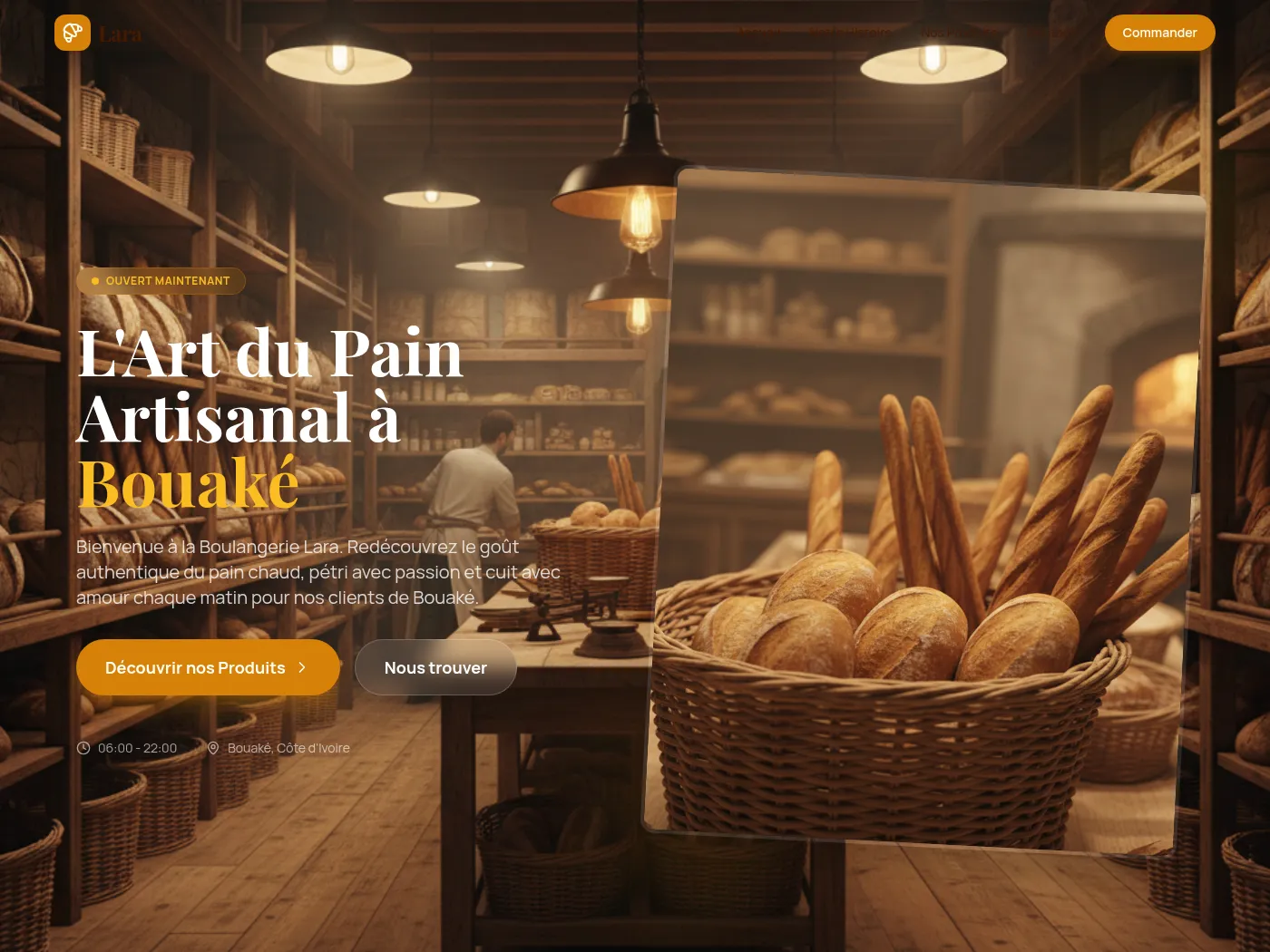 Boulangerie Vitrine Site