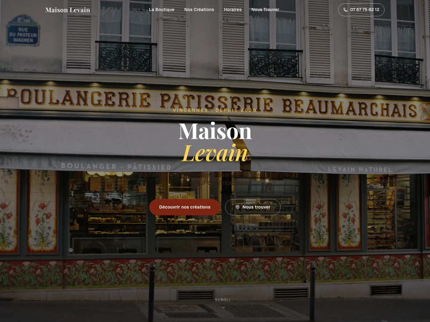 Boulangerie Web Showcase