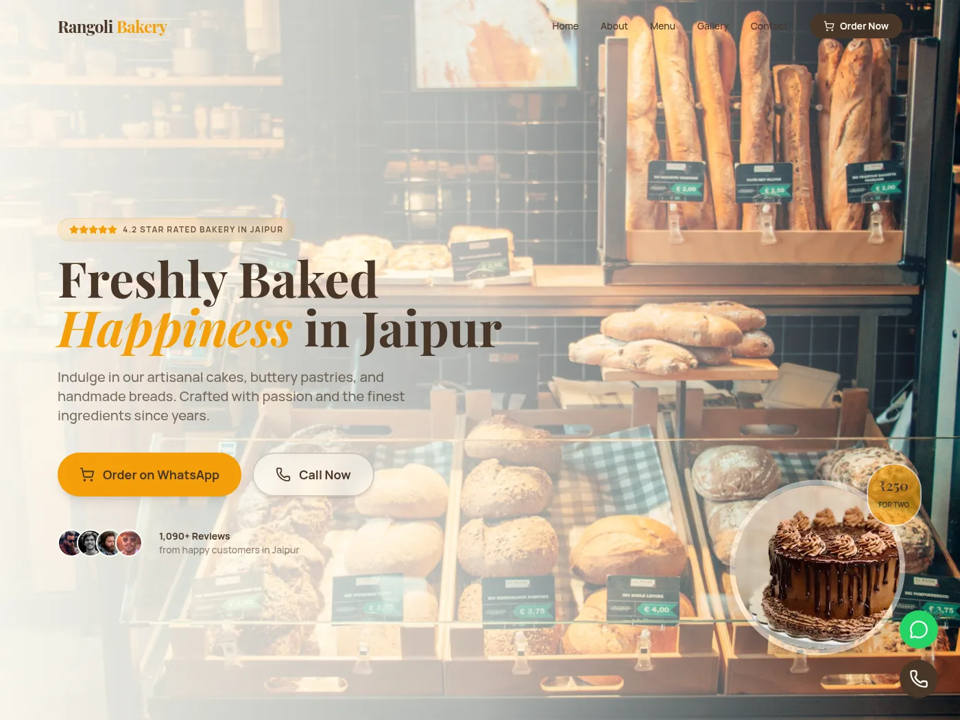 Rangoli Bakery Website