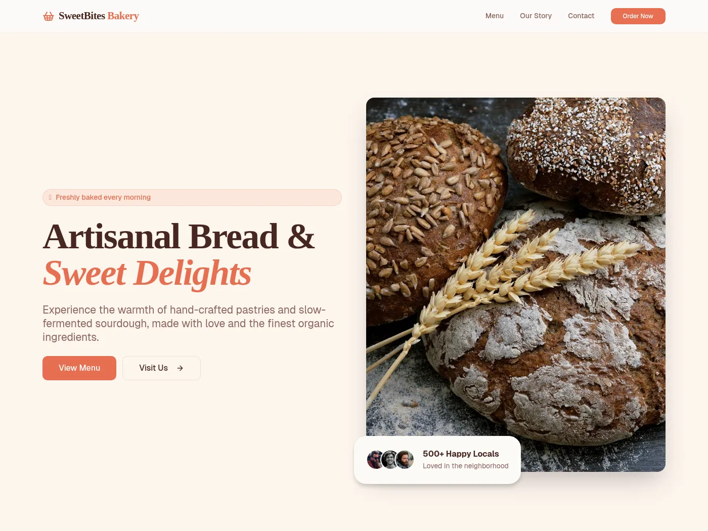 SweetBites Bakery Site