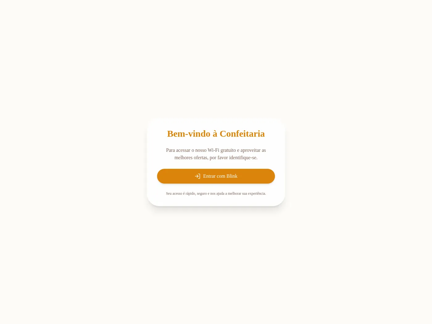 Confeitaria Wi-Fi Portal