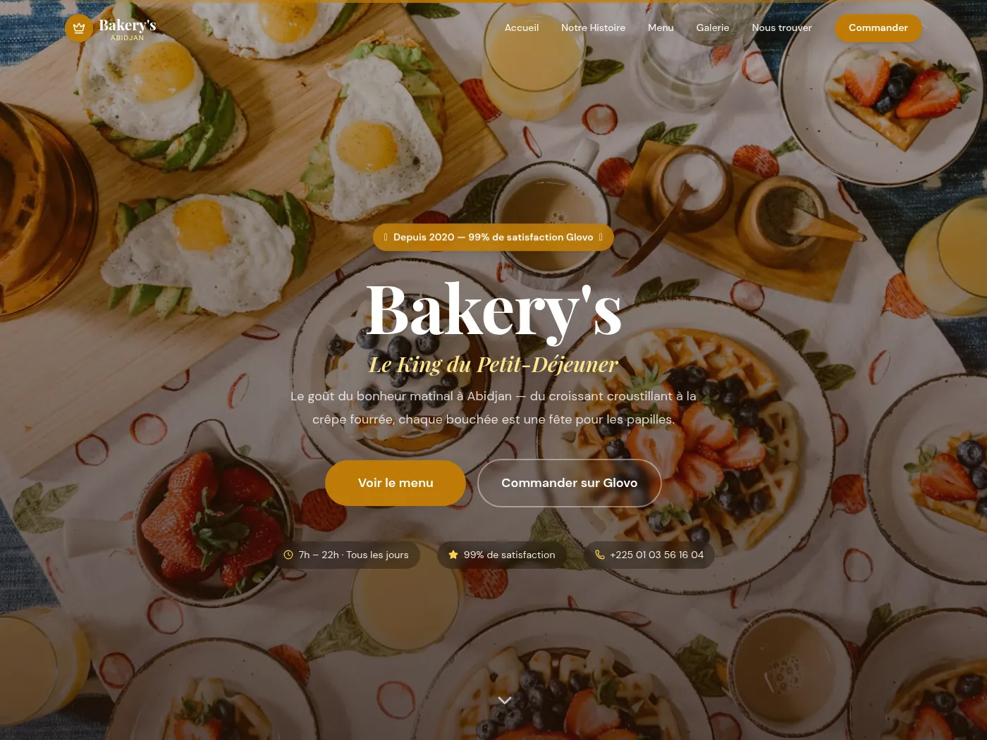 Bakery's Delight Website