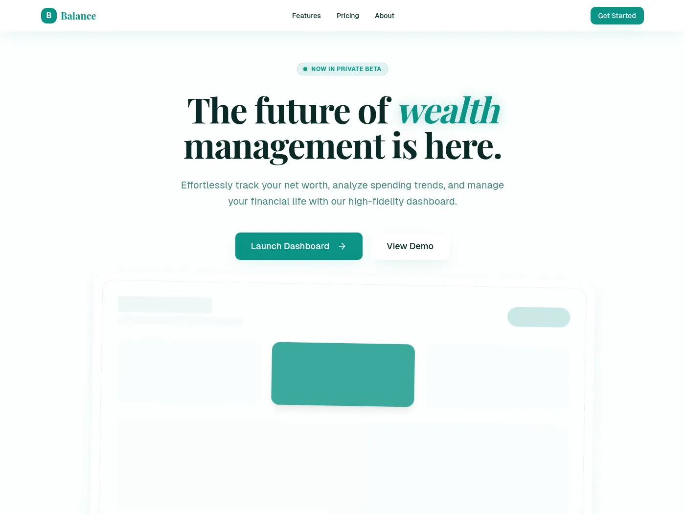 Balance Dashboard App