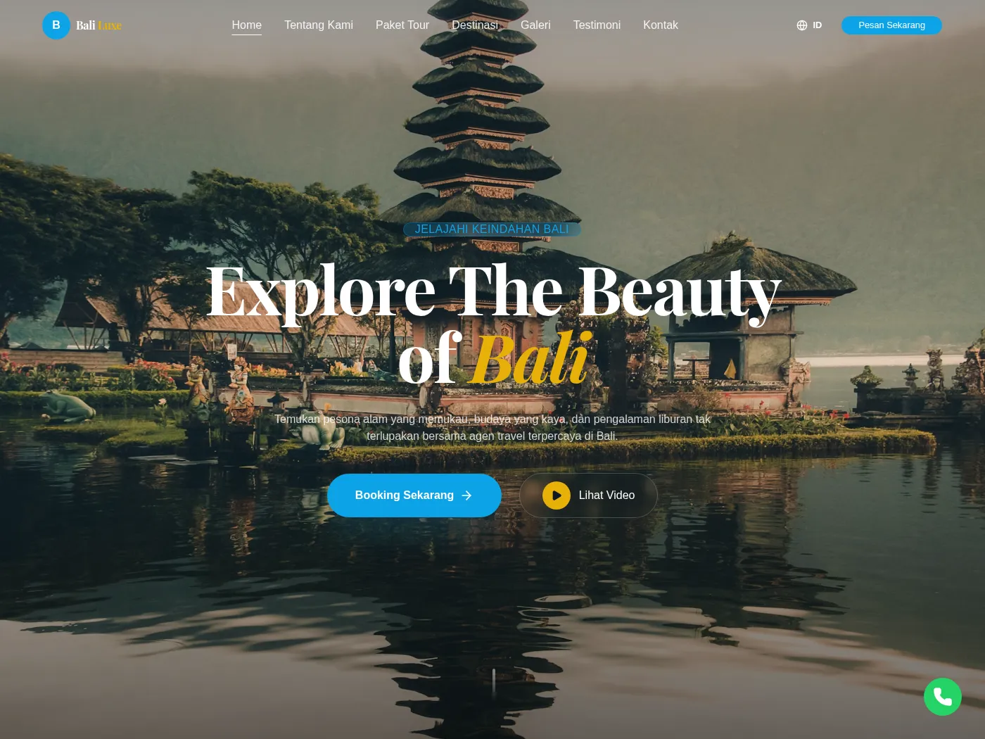 Bali Luxe Travel Site