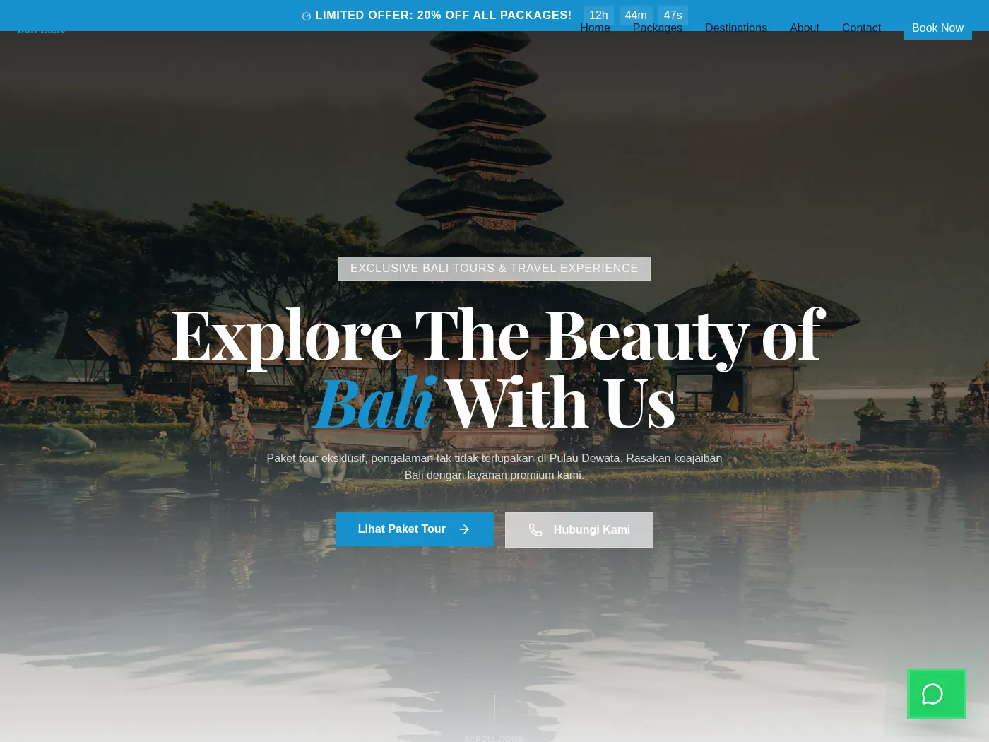 Bali Luxe Tours Web