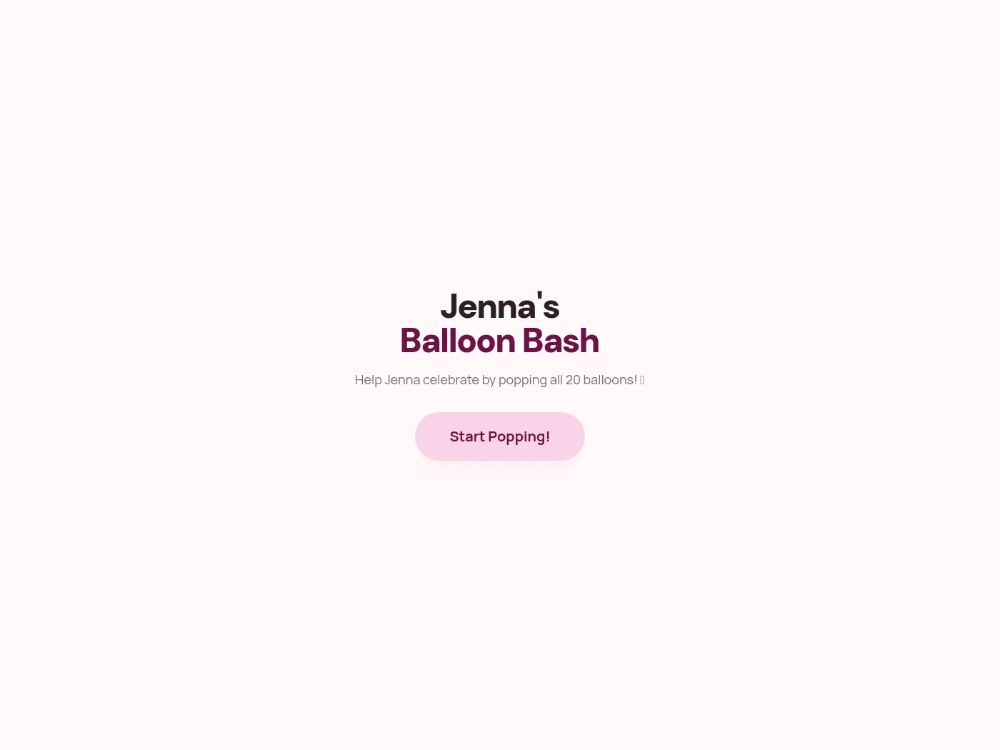 Jenna's Balloon Bash