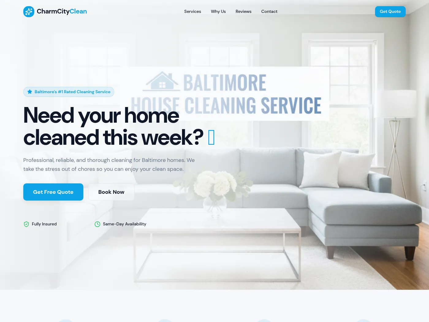 Baltimore Clean Home Site