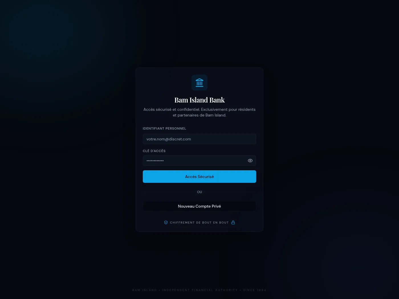 Bam Island Online Bank