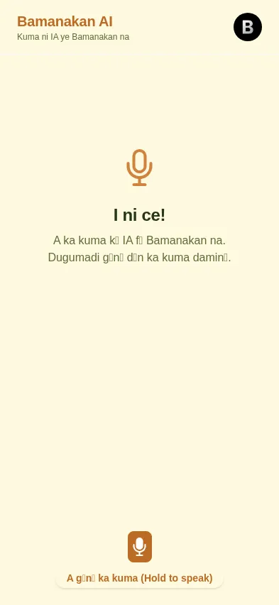 Bamanakan AI Voice App