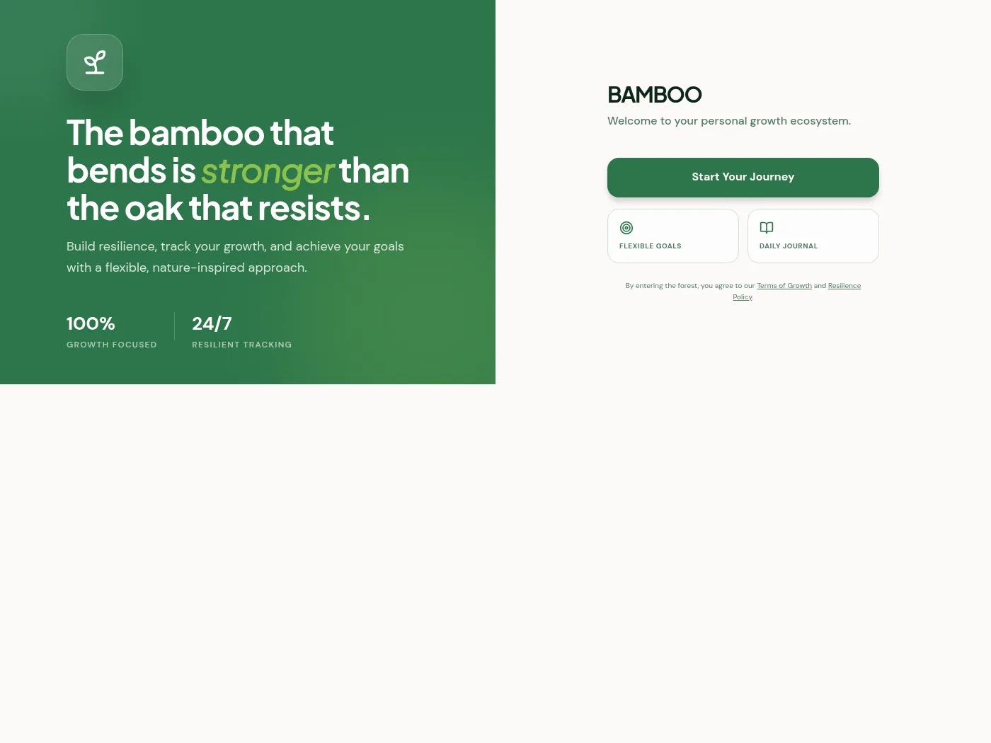 Bamboo Goal Tracker