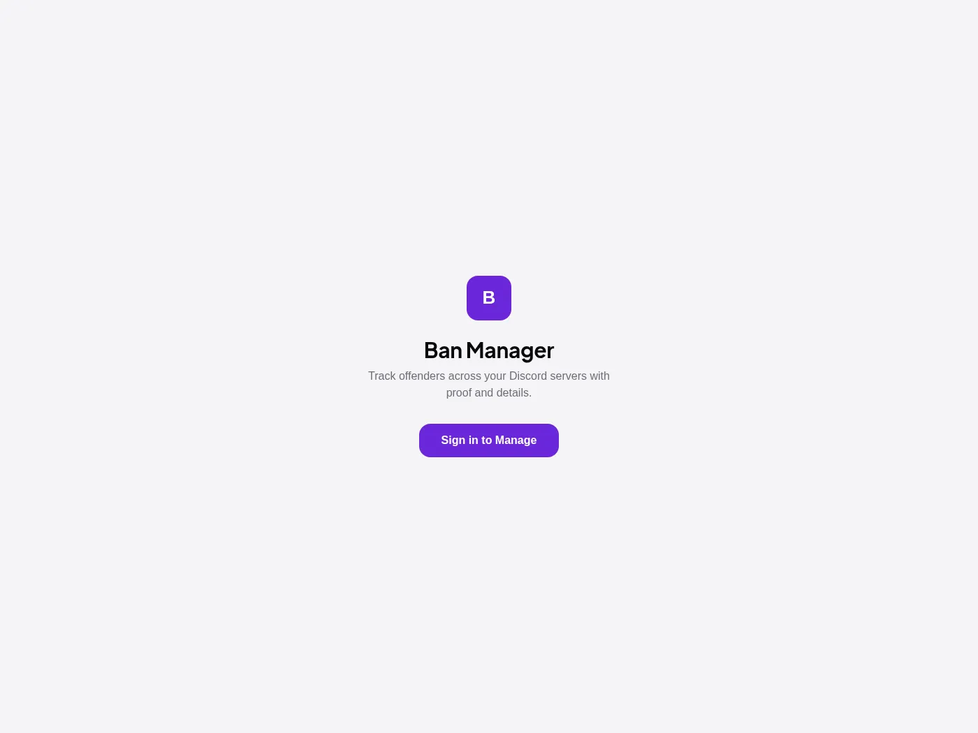 Ban List
