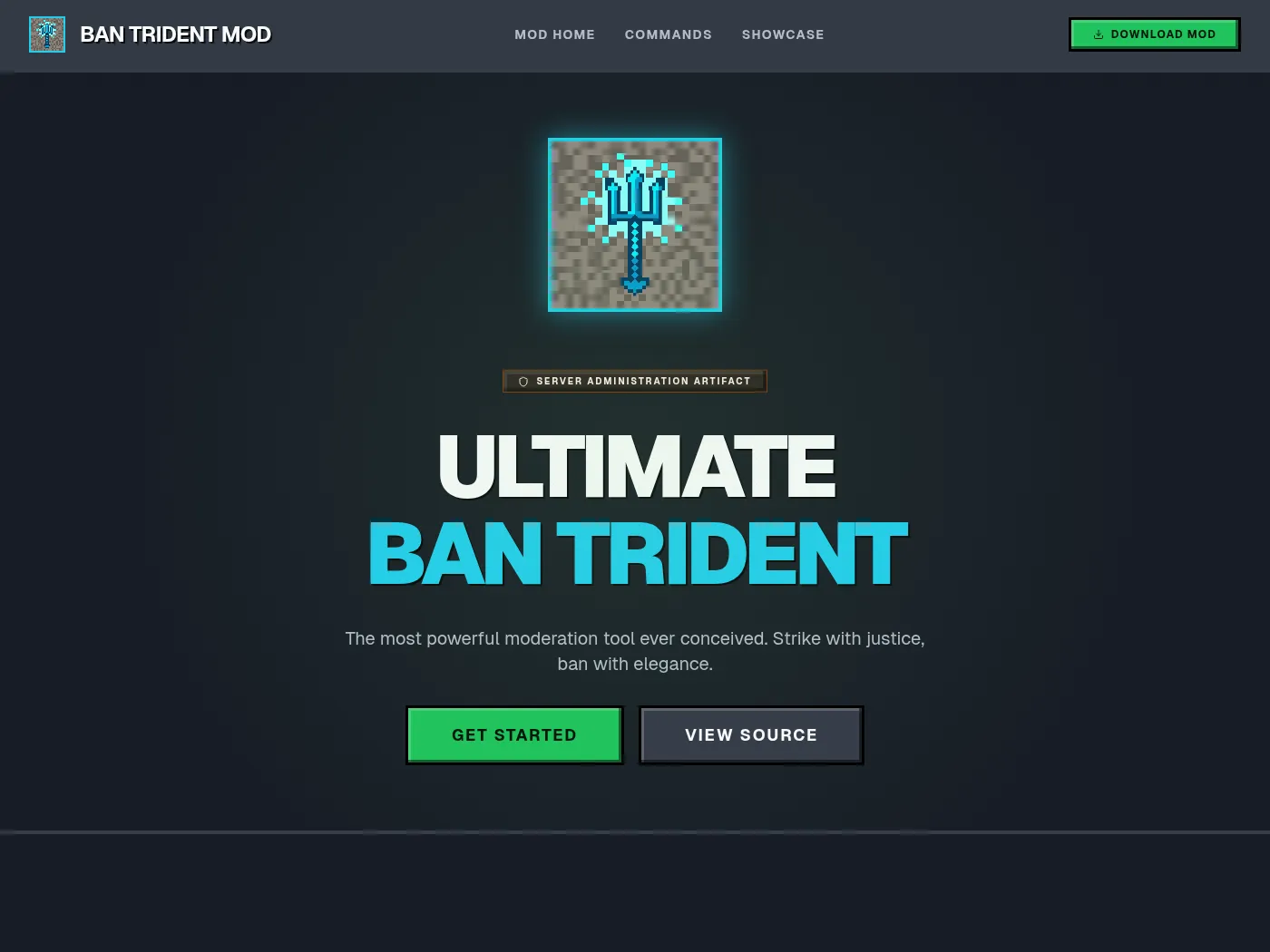 Minecraft Ban Trident Mod