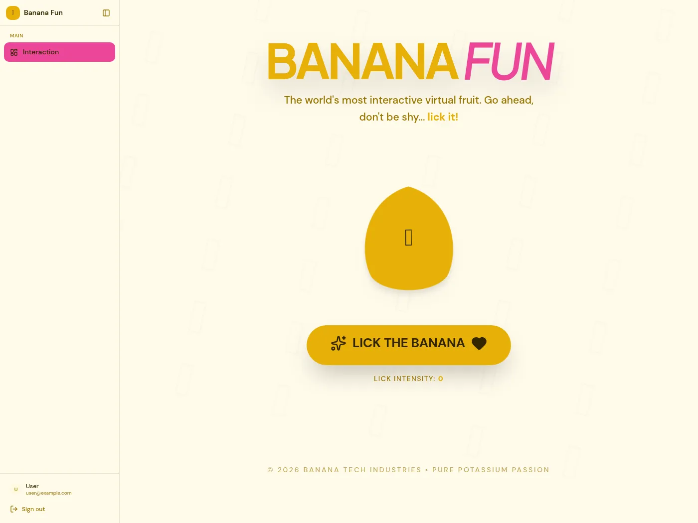 Banana Fun Page