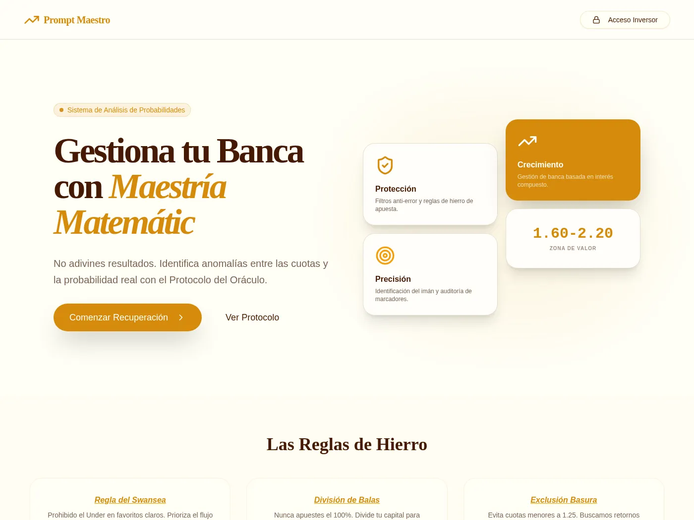 Prompt Maestro: Banca Análisis
