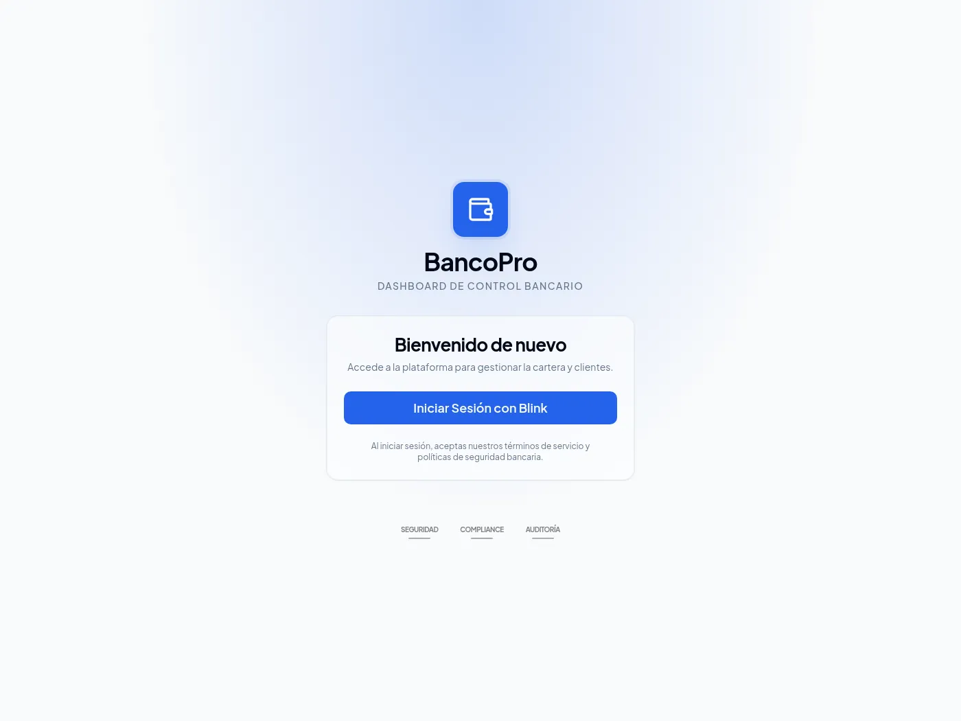Banco Dashboard Pro