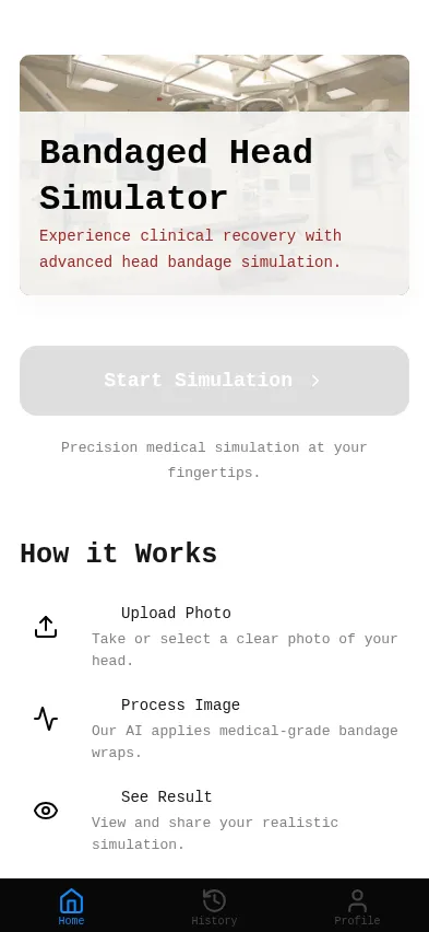 Bandaged Head Simulator