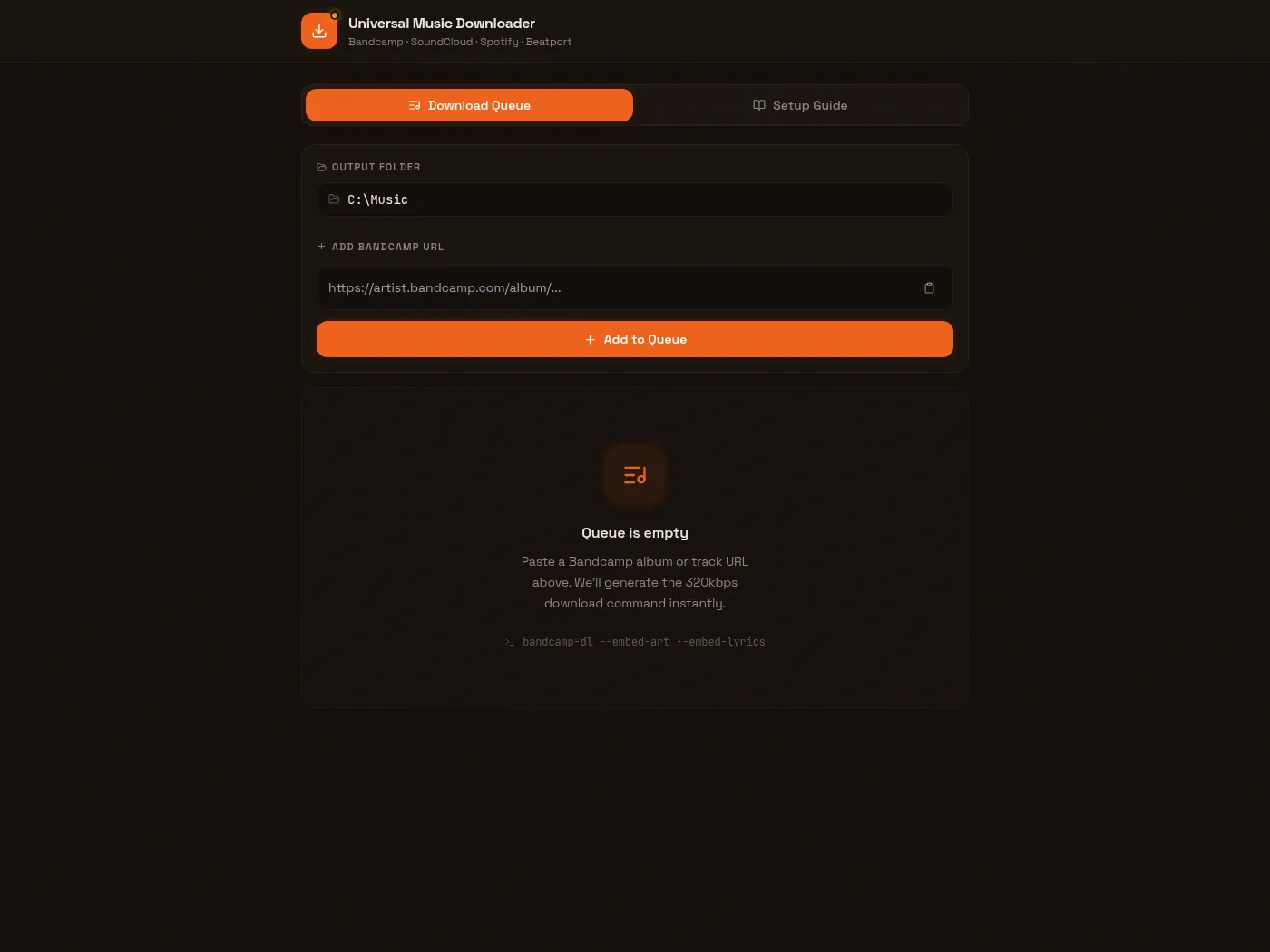 Bandcamp Music Downloader