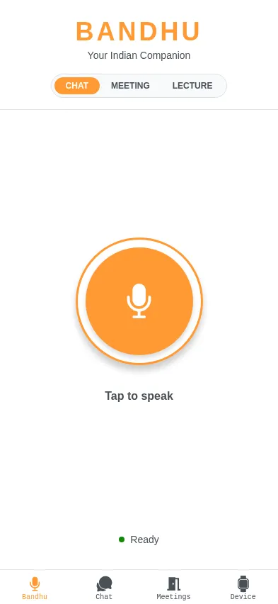 Bandhu Voice Assistant