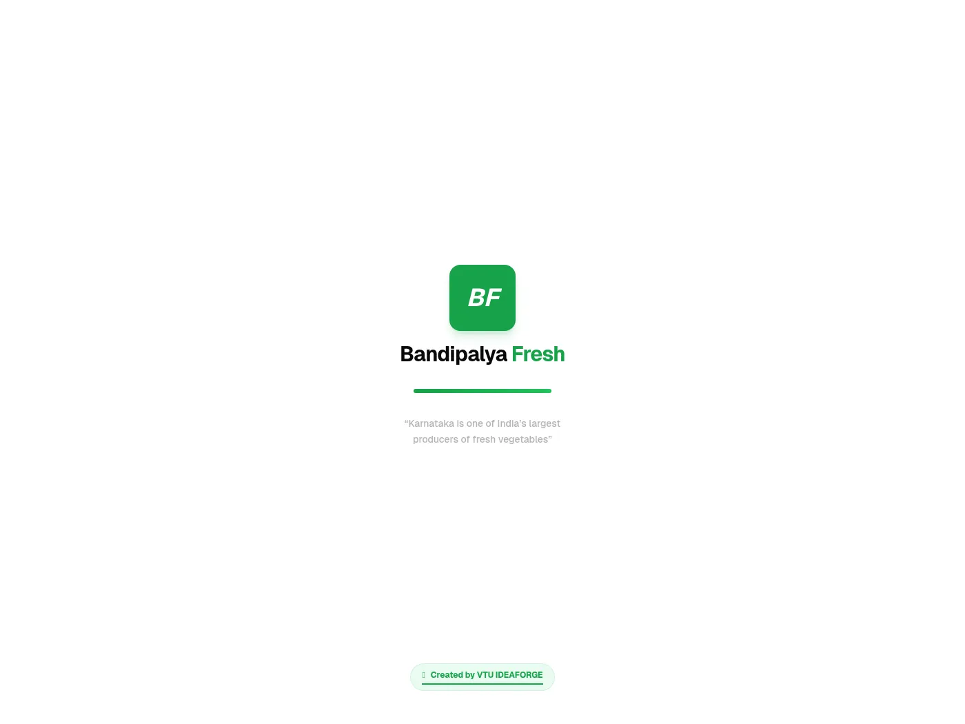 Bandipalya Fresh Web