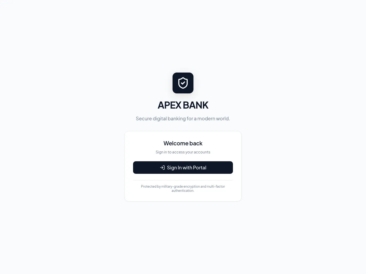 Bank Account Demo Portal