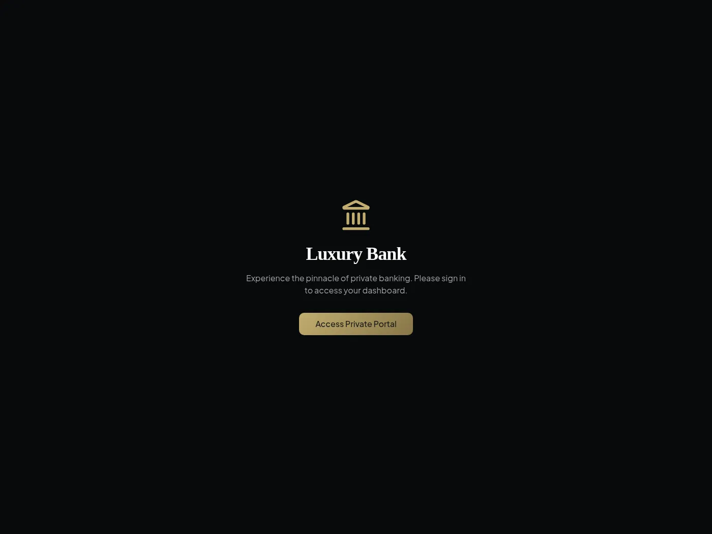 Luxury Bank Demo