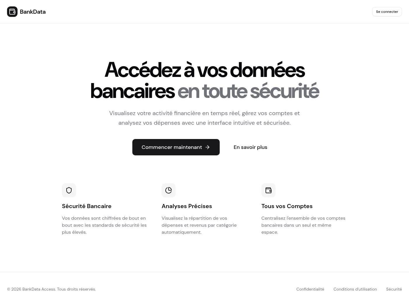 BankData Access App