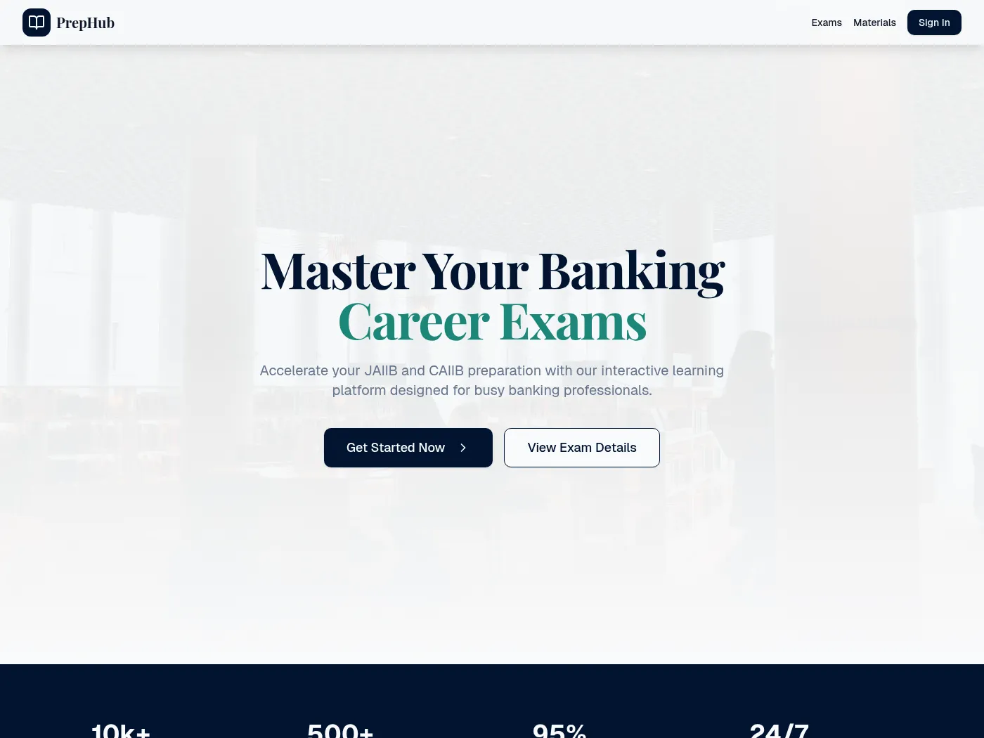 Bank Exam PrepHub