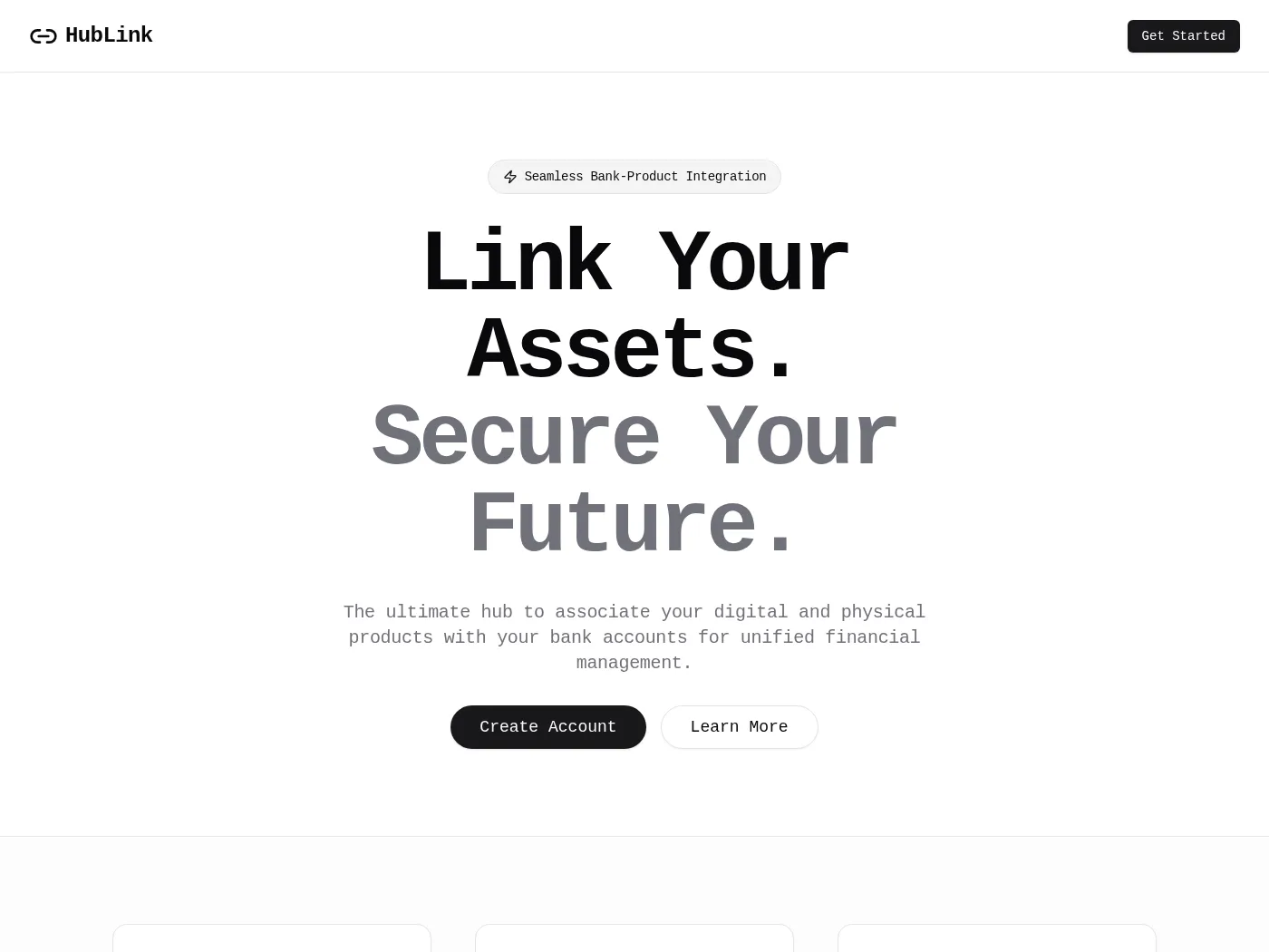 Bank-Linked Product Hub