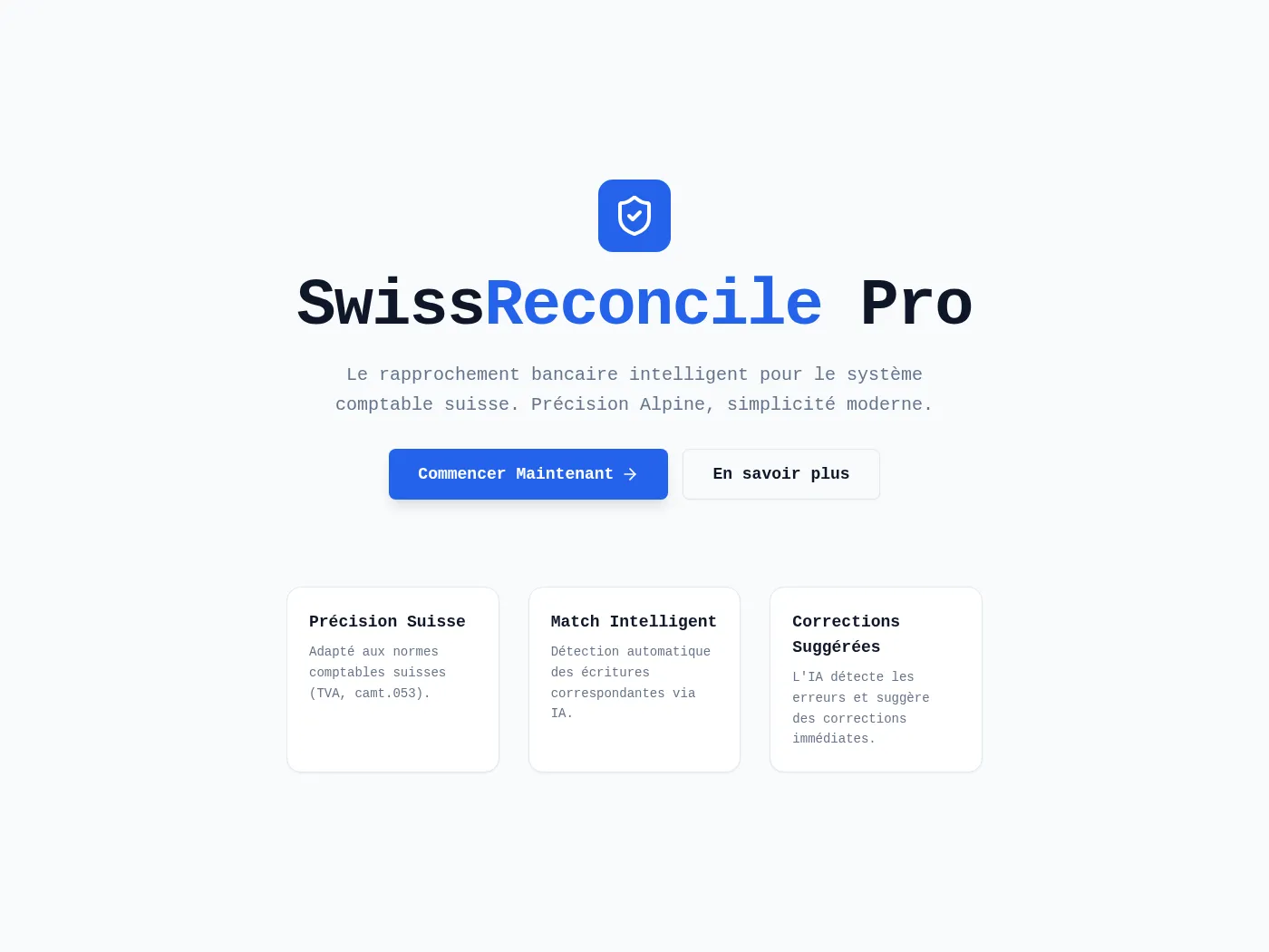 Swiss Bank Reconcile Pro