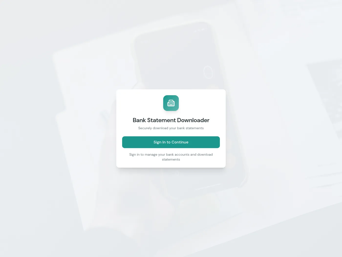 Bank Statement Downloader