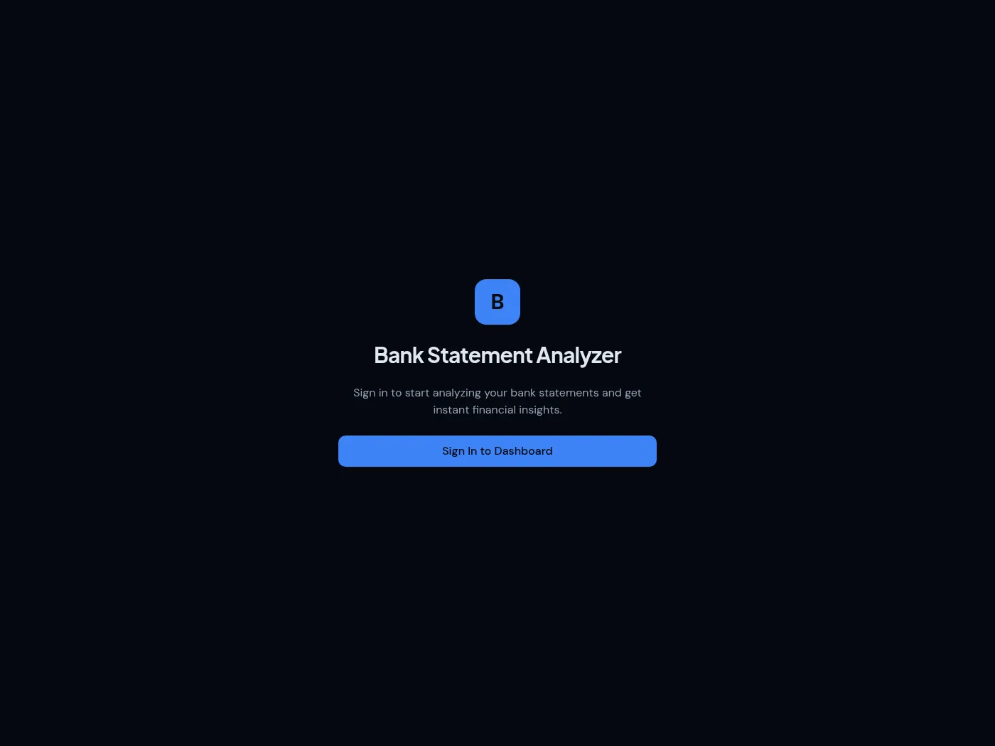 Bank Statement Analyzer