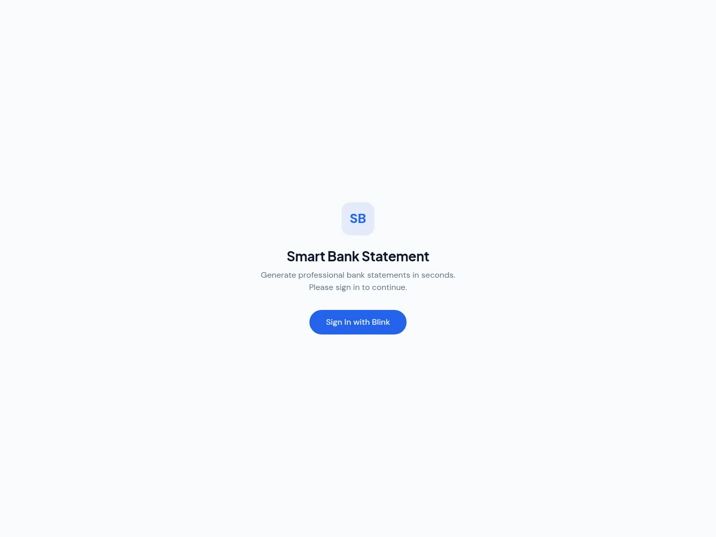 Smart Bank Statement