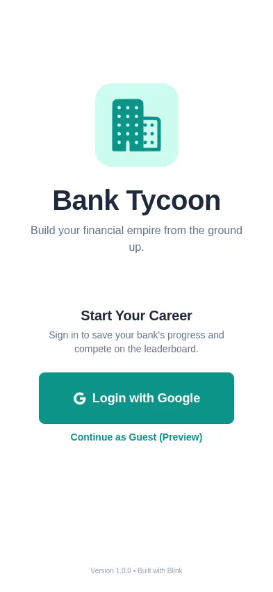 Bank Tycoon Game