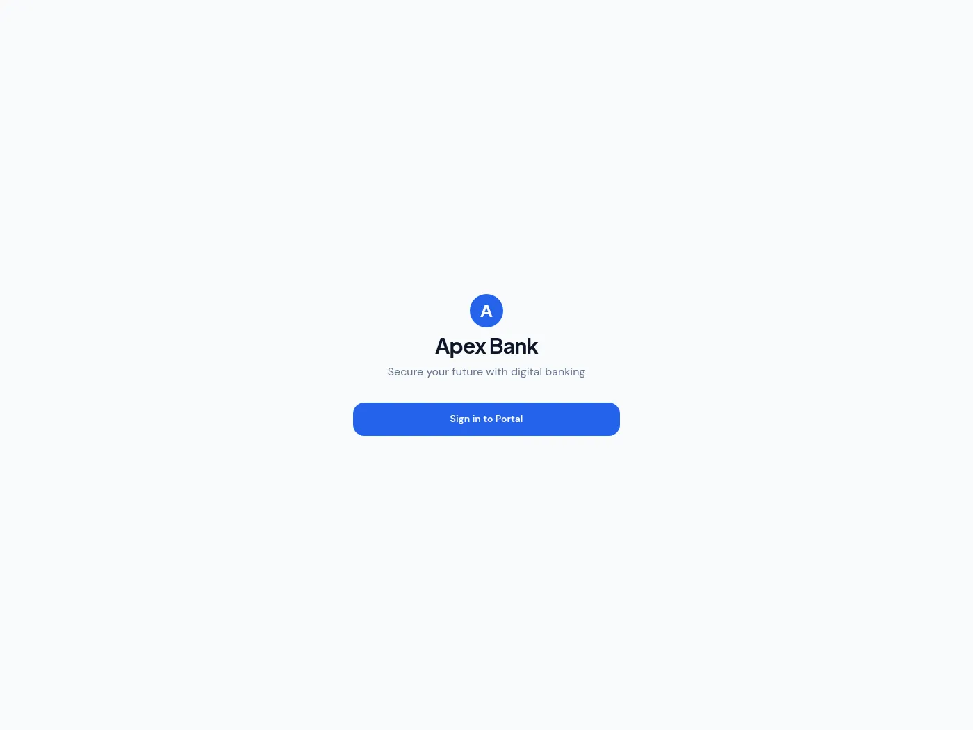 Bank Website Portal