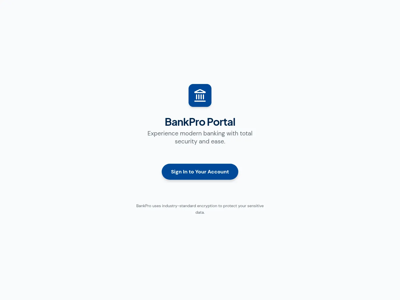 BankPro Web Portal