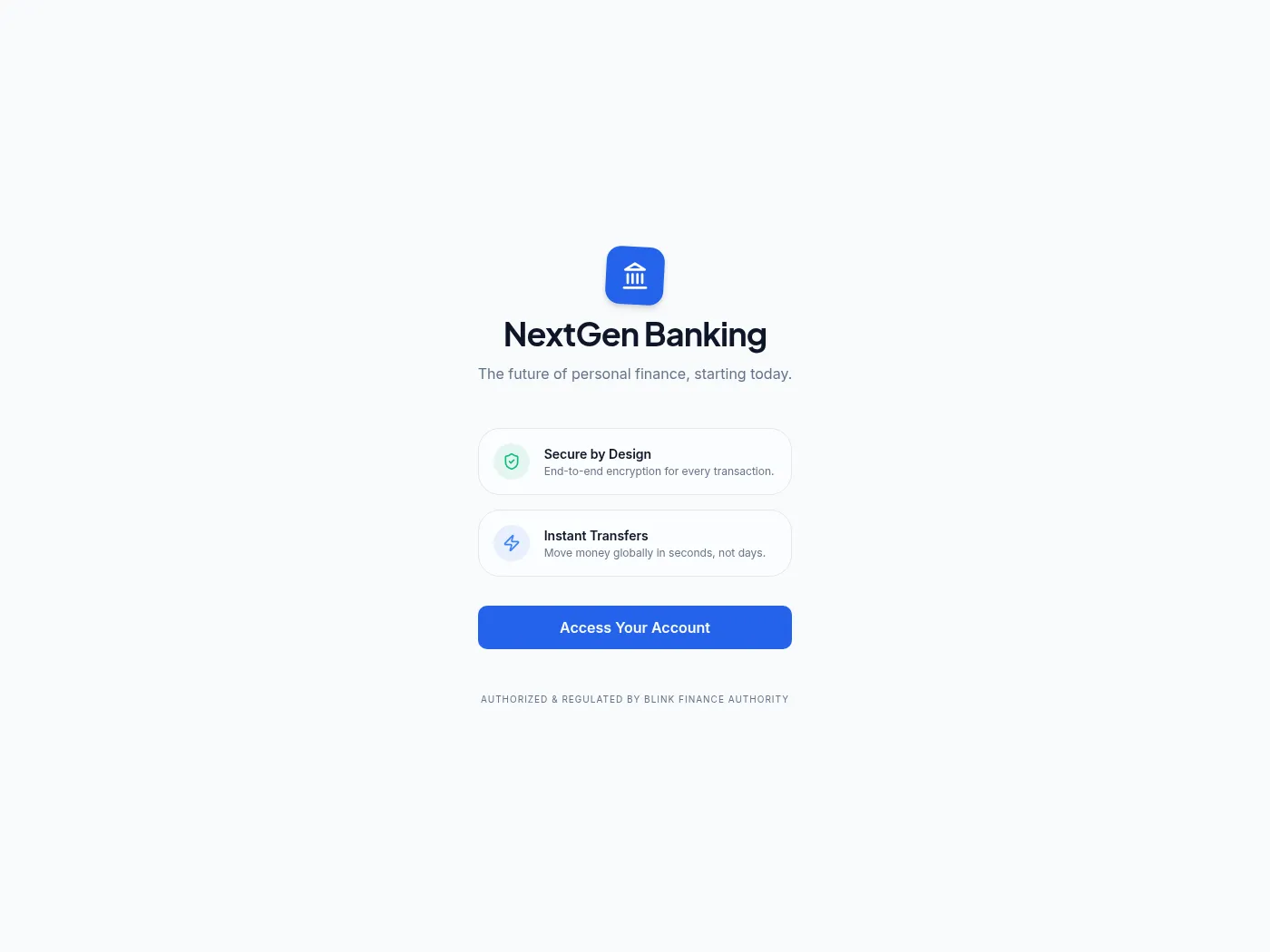 NextGen Banking Website