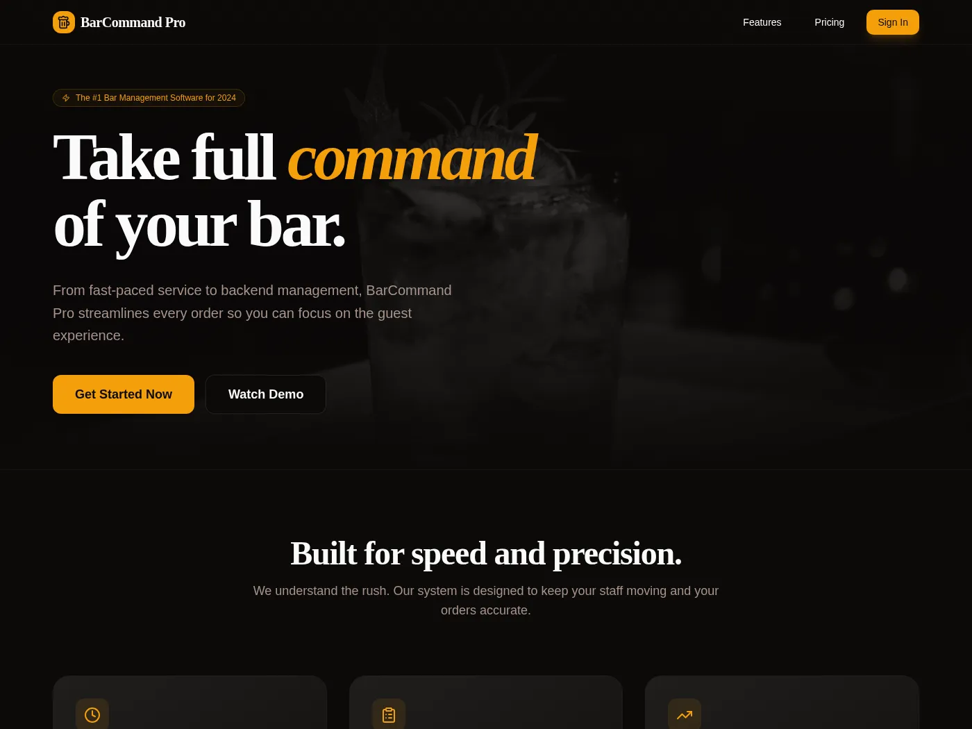 Bar Command Pro