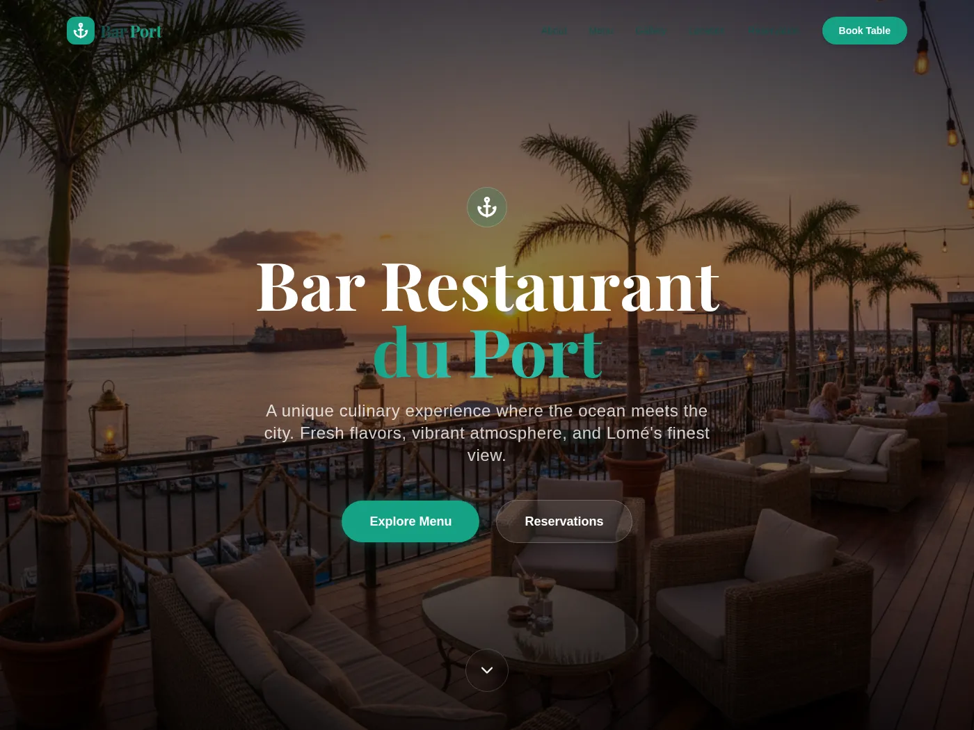Bar Restaurant Map Site