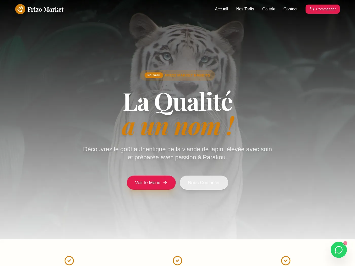 Bar Showroom Website
