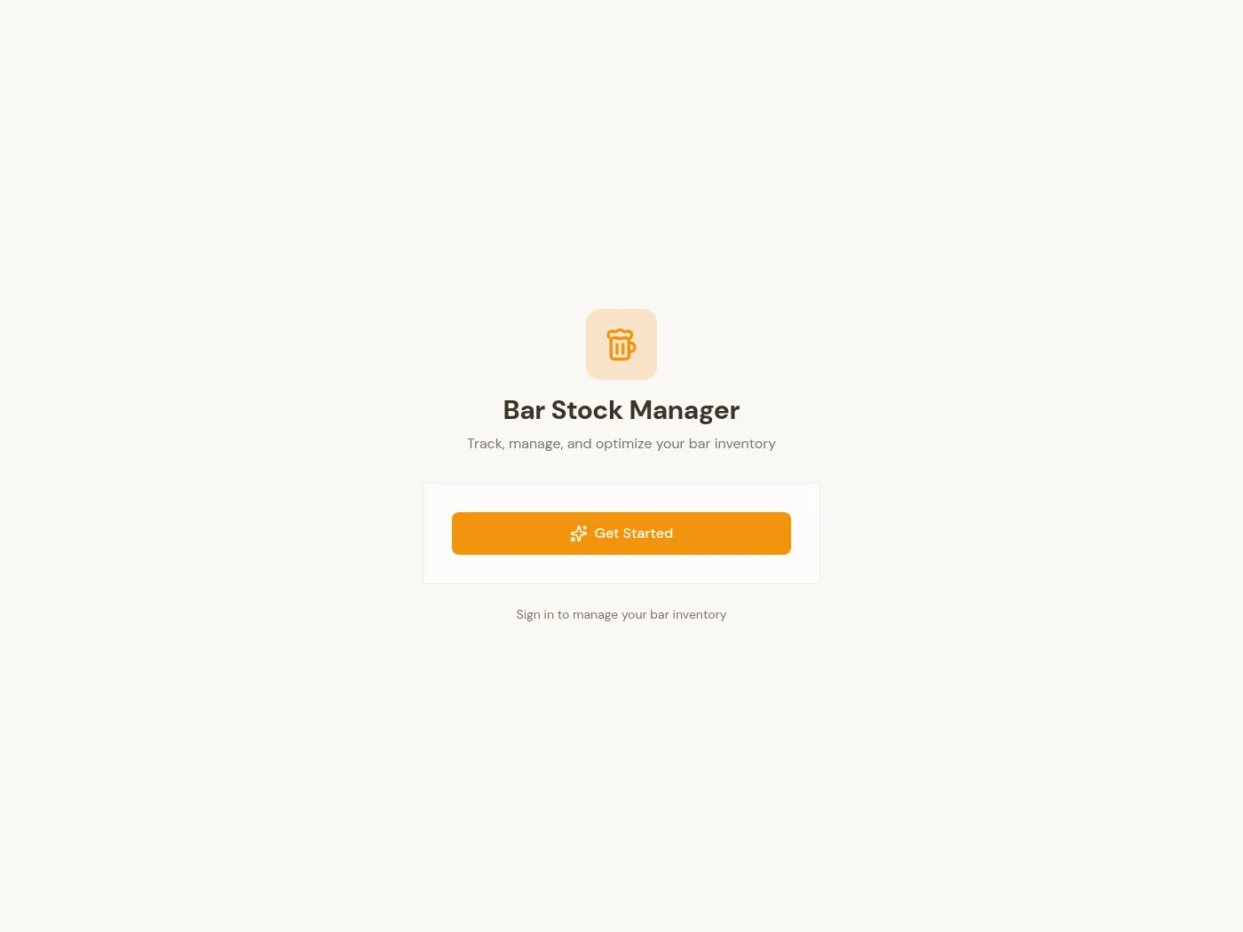 Bar Stock Manager