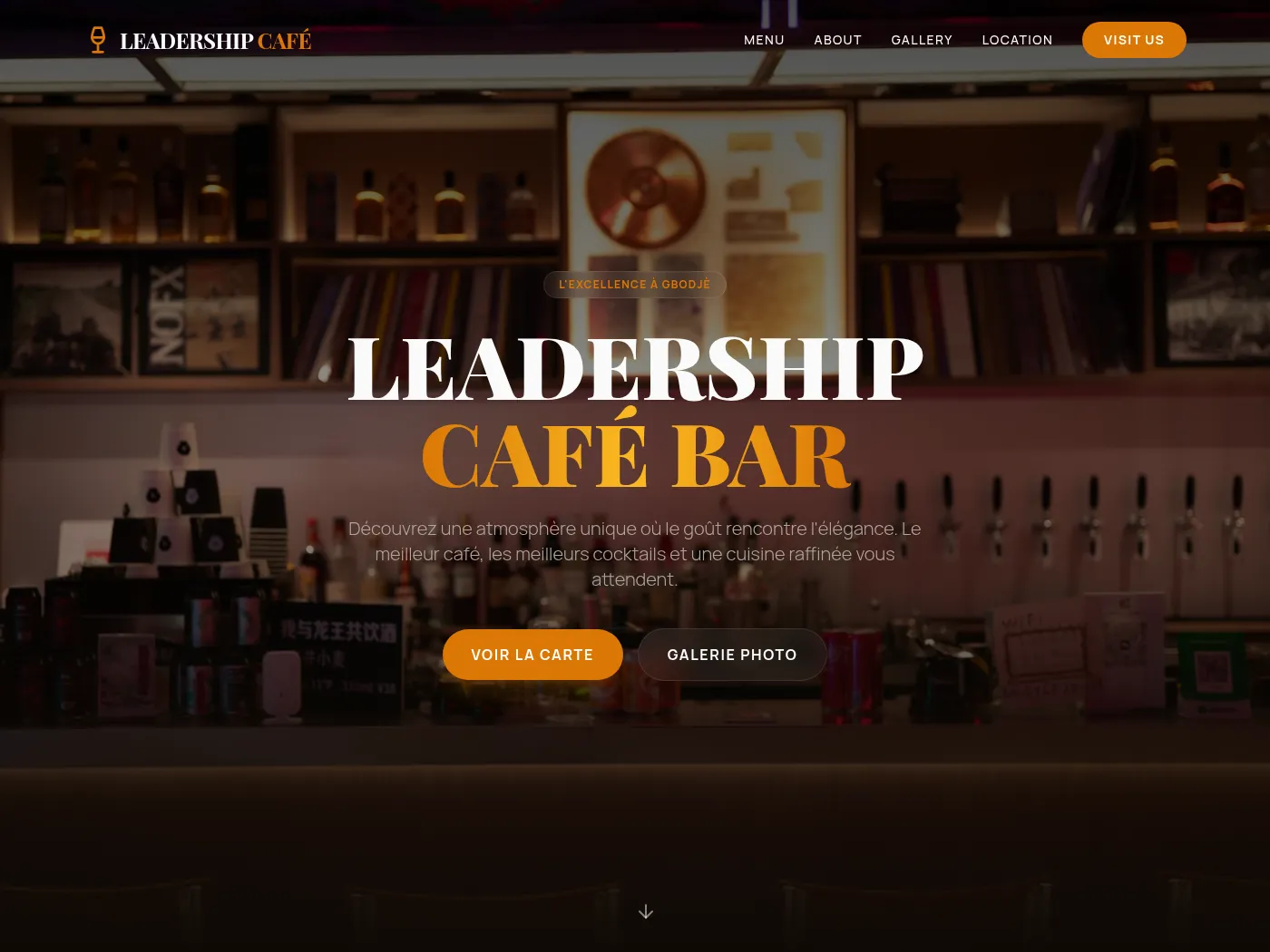 Bar Showcase Site