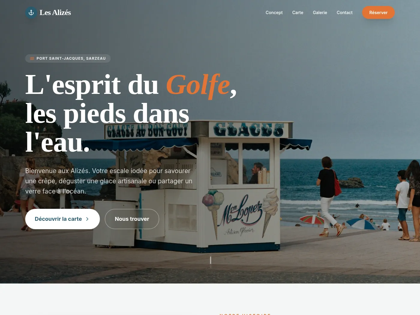 Bar Vitrine Website