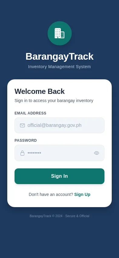 Barangay Inventory App