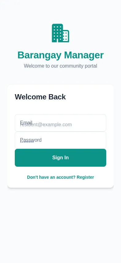 Barangay Manager App