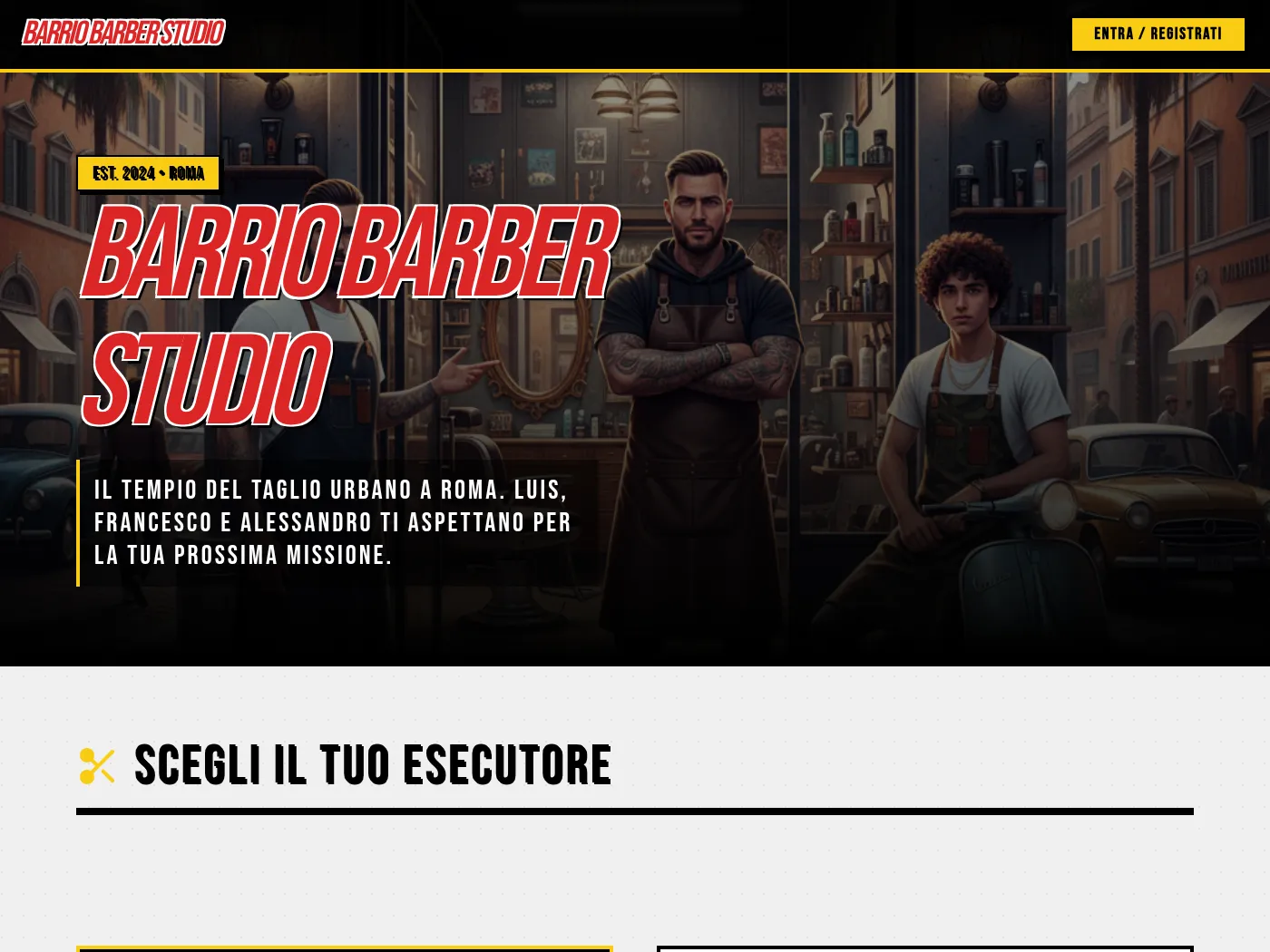 Barrio Barber Scheduler